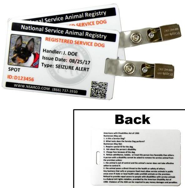 Service Dog ID Cards With Registration Atelier yuwa ciao jp